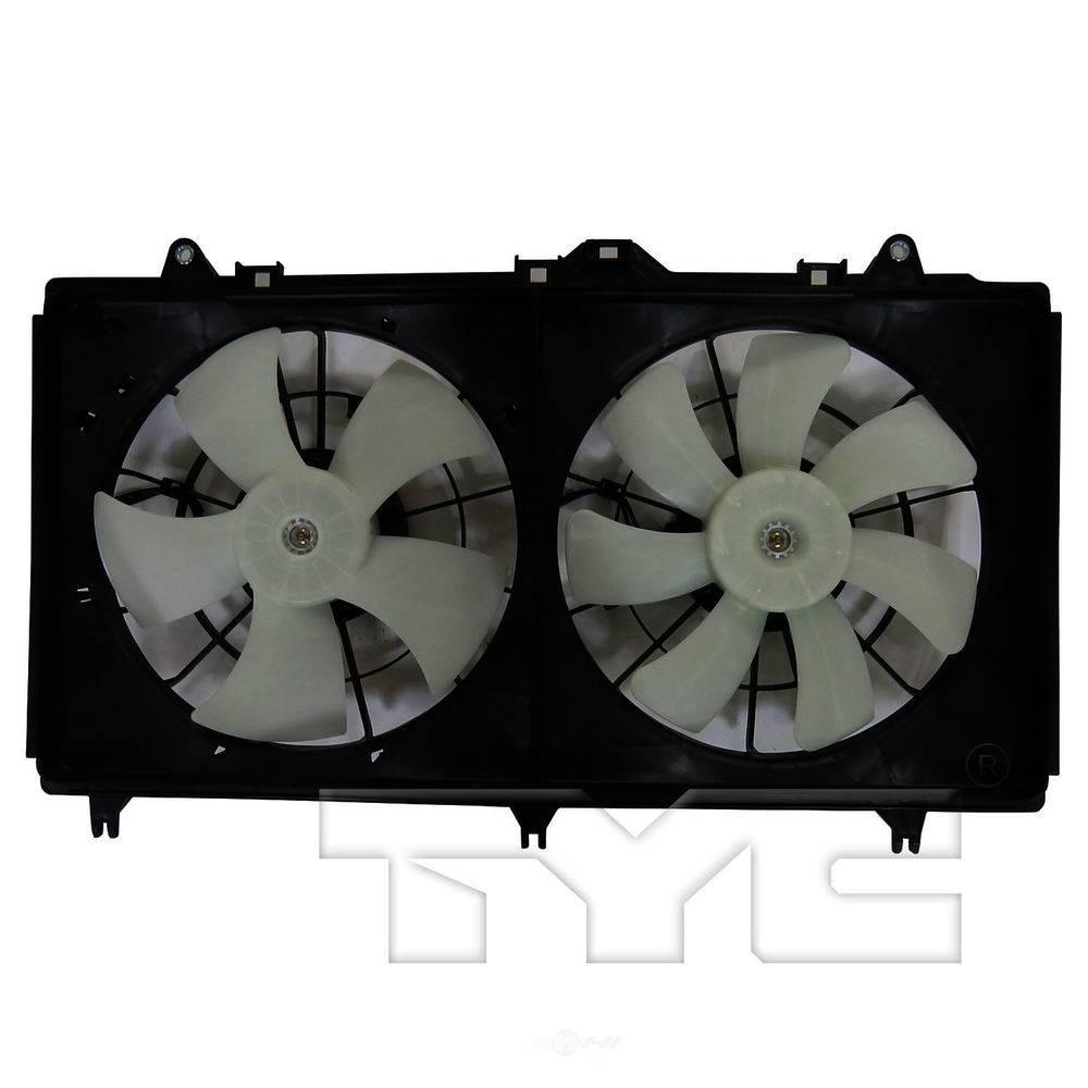 TYC Dual Radiator and Condenser Fan Assembly 2012-2015 Chevrolet Camaro ...