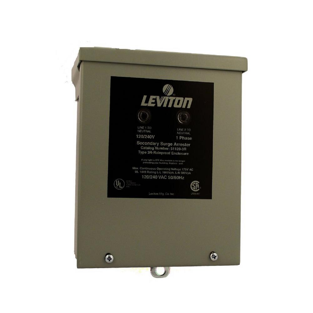 Leviton 120/240-Volt-Single Phase Panel Mount 4-Mode Protection Outdoor ...