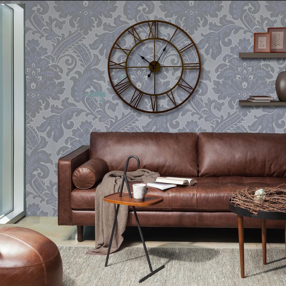 Utopia Alley 30 in. Antique Bronze Round Distressed Finish Metal Wall ...