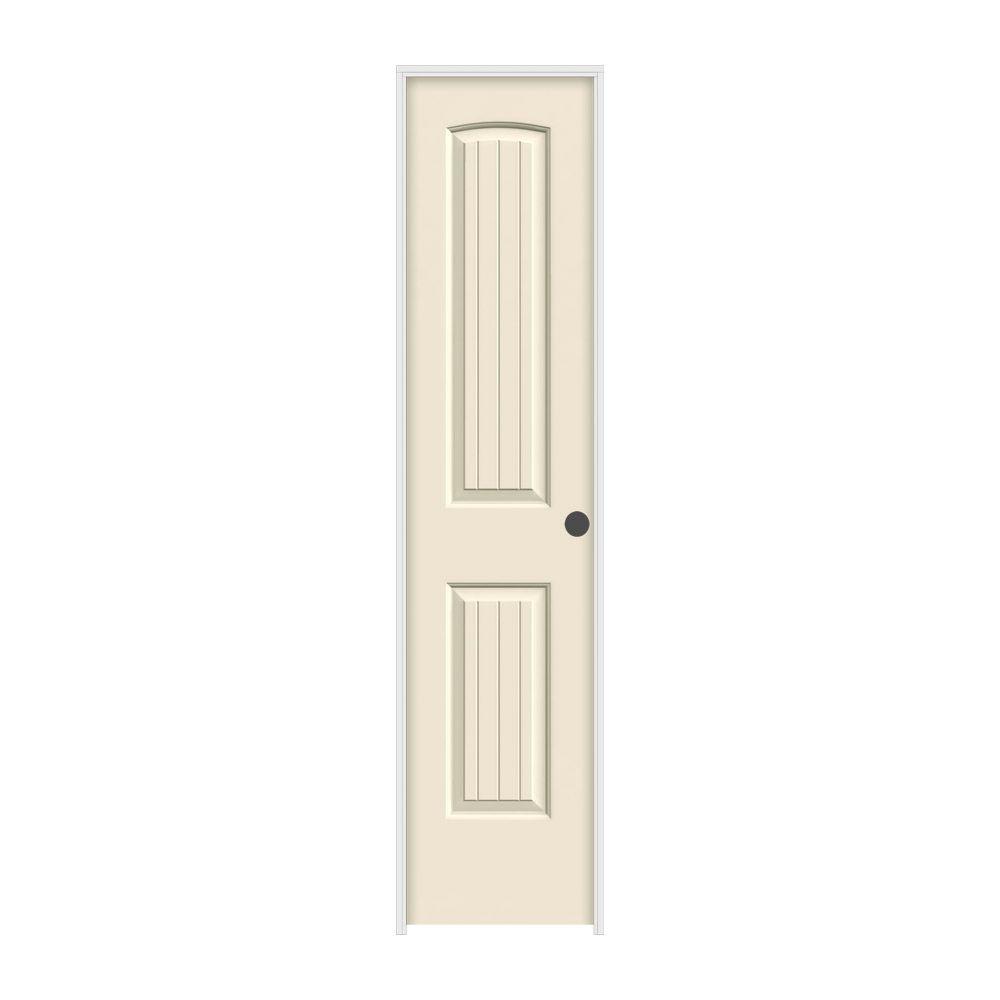JELD-WEN 24 in. x 80 in. Santa Fe Primed Left-Hand Smooth Solid Core ...
