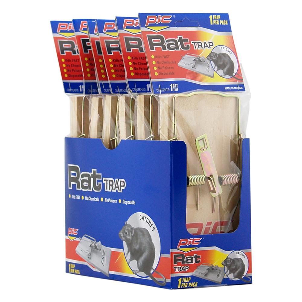 PIC Rat Wood Trap (12-Pack per Case)-RTW-1-H - The Home Depot