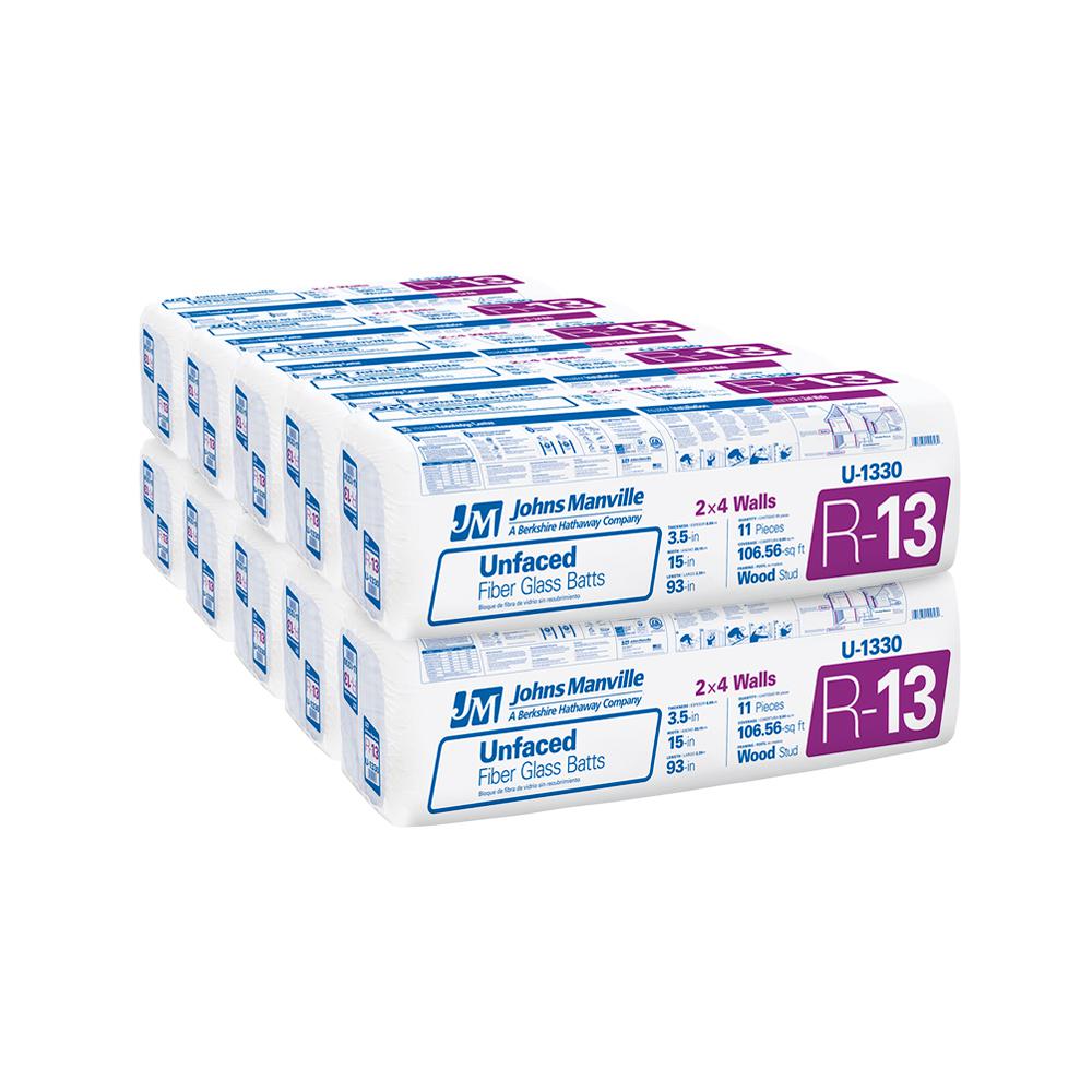 R13 - Unfaced - Fiberglass Insulation - Insulation - The Home Depot