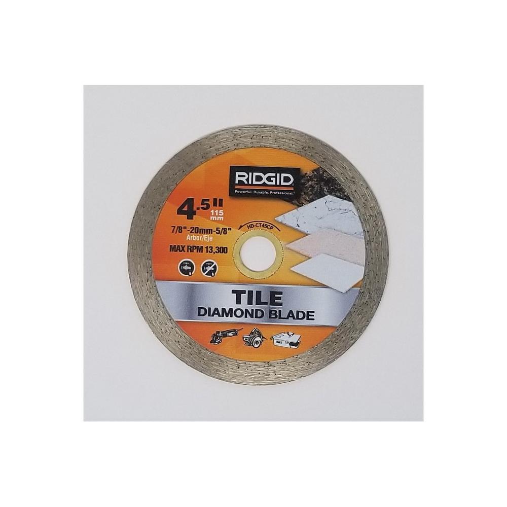 RIDGID 4.5 in. Continuous Diamond Blade-HD-CT45CP - The Home Depot