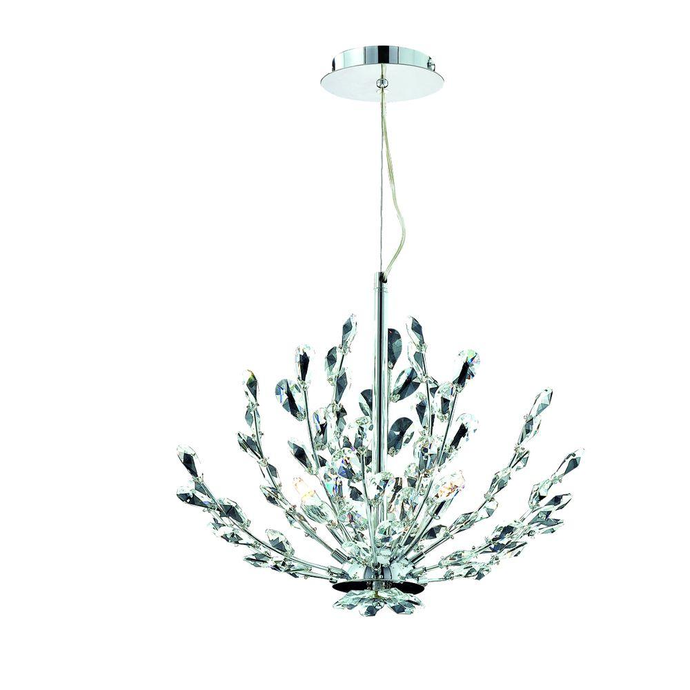 Warehouse of Tiffany Iglesias 3-Light Chrome Pendant-RL1221 - The Home ...