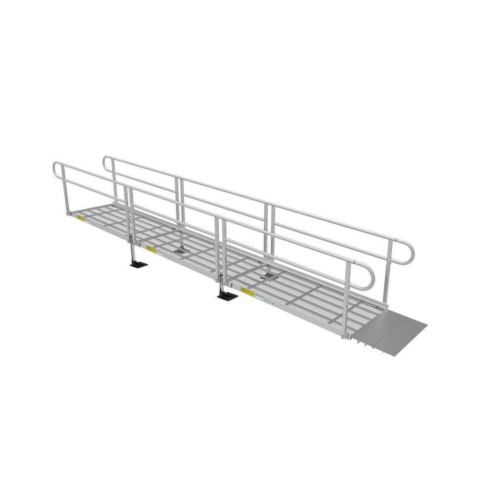 EZ-ACCESS PATHWAY 3G 20 ft. Wheelchair Ramp Kit with Solid Surface ...