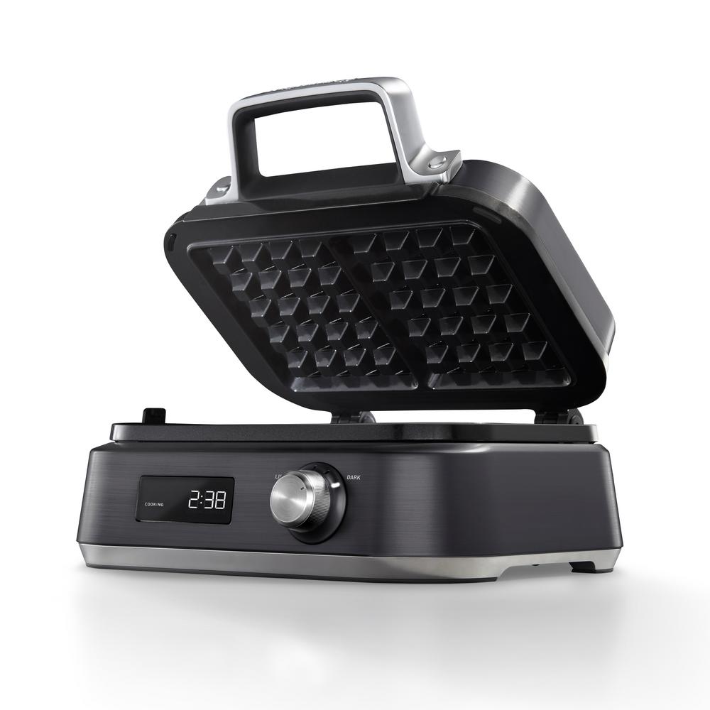 Cucinapro Four Square Belgian Waffle Maker In Stainless 1452 The Home