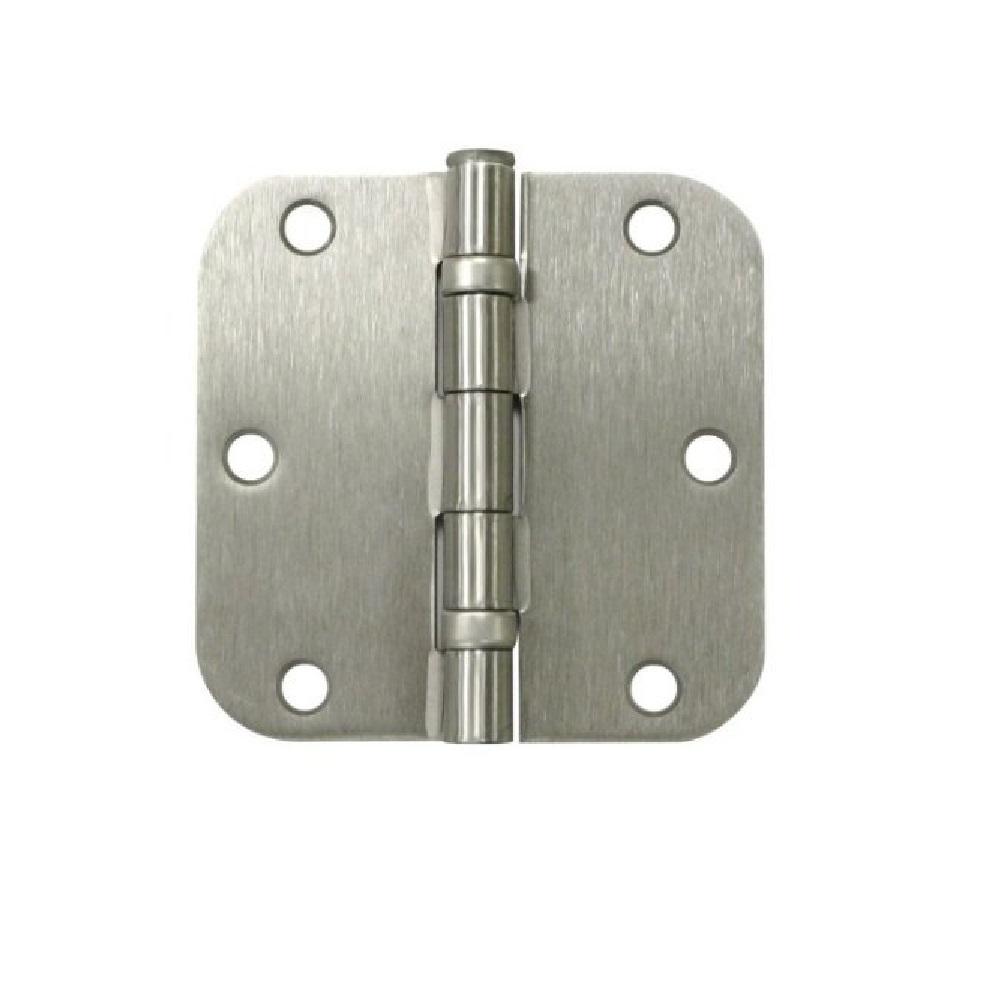 Everbilt 3 1 2 In Satin Nickel 5 8 In Radius Ball Bearing Door Hinge