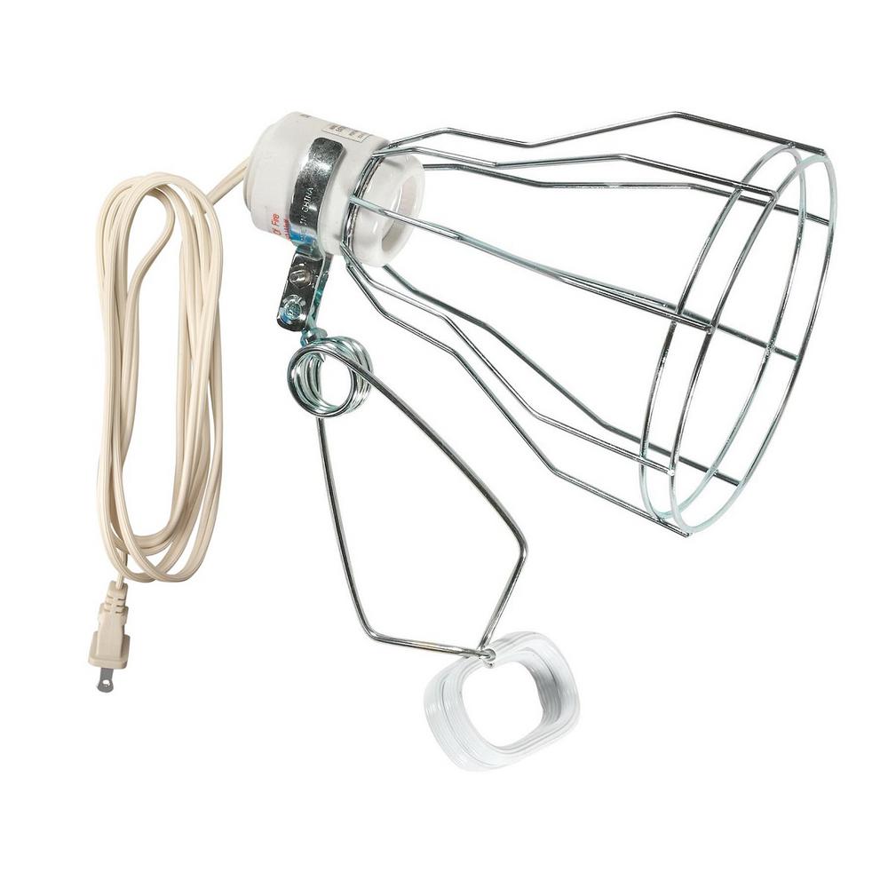 Southwire 150-Watt 6 ft. 18/2 SPT-2 Incandescent Portable Clamp Work ...