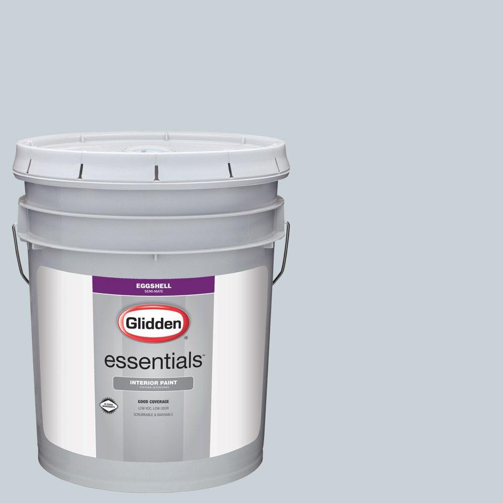 Glidden Essentials 5 gal. #HDGCN44 Silver Blue Pearl Eggshell Interior ...