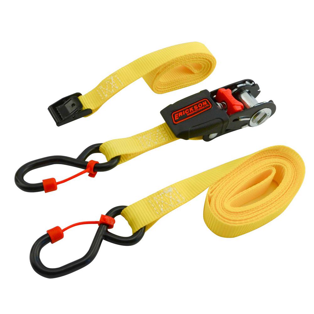 Erickson 6 ft. x 3/4 in. Lash Strap with 10 ft. x 3/4 in.Mini Ratchet ...