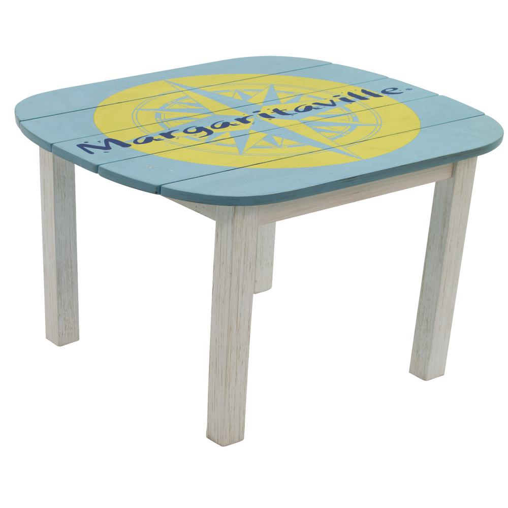 Margaritaville Fins to the Left Wood Outdoor Side Table-630285-1 - The ...