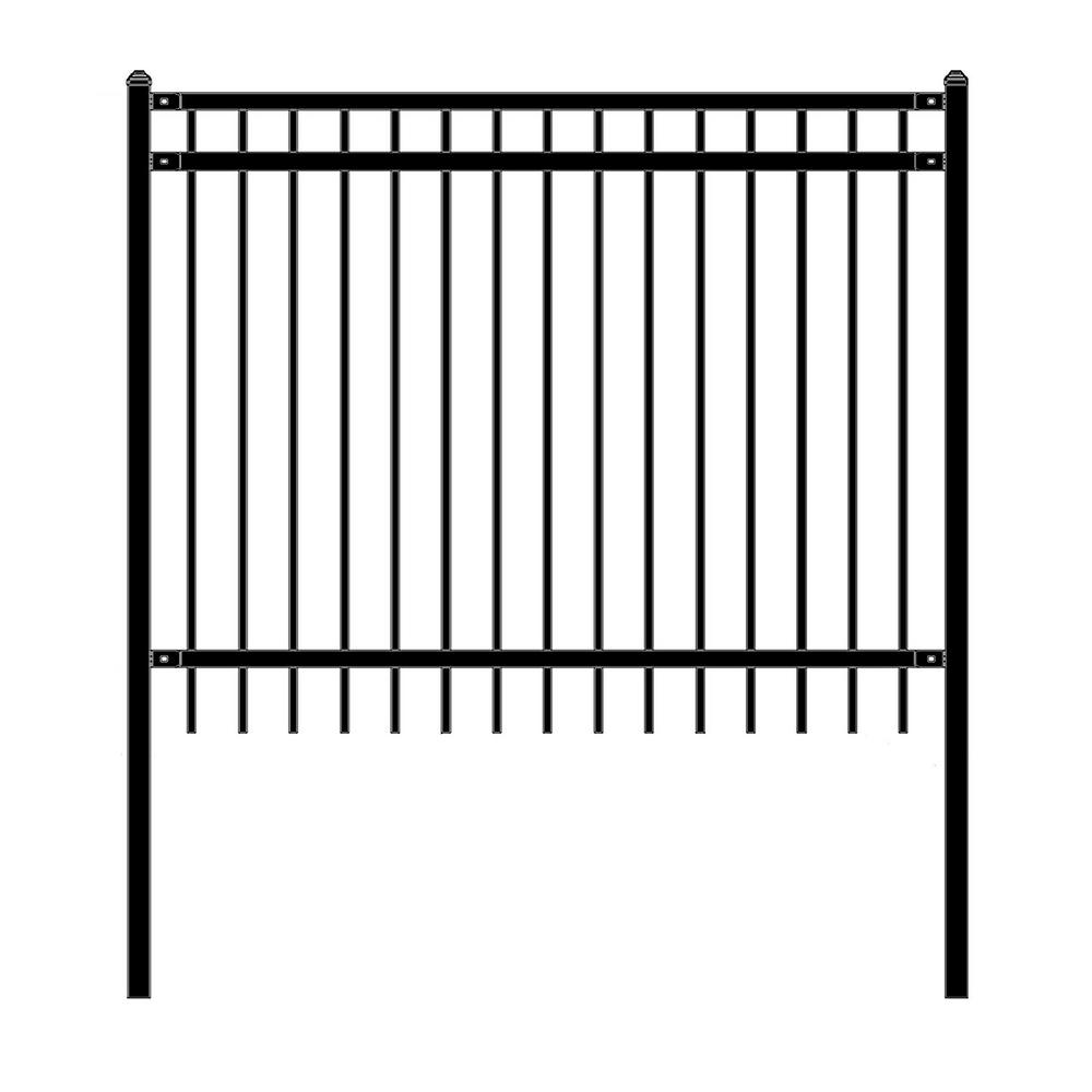 Black Steel Fence Panels
