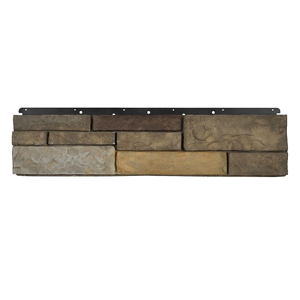 Boral 8 in. x 36 in. Versetta Stone Ledgestone Flat Mission Siding (6 ...