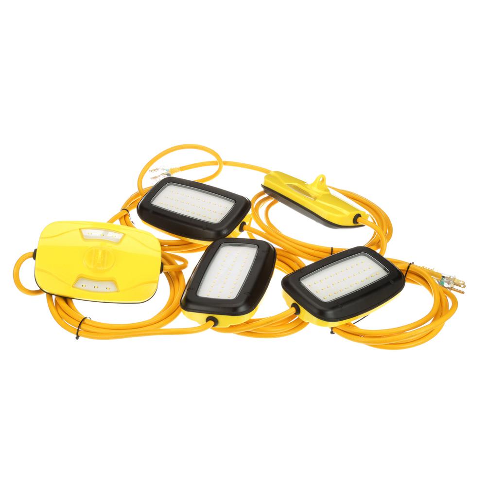 Southwire 100 ft. 14/3 SJTW LED String Light, Yellow-7165SW - The Home ...