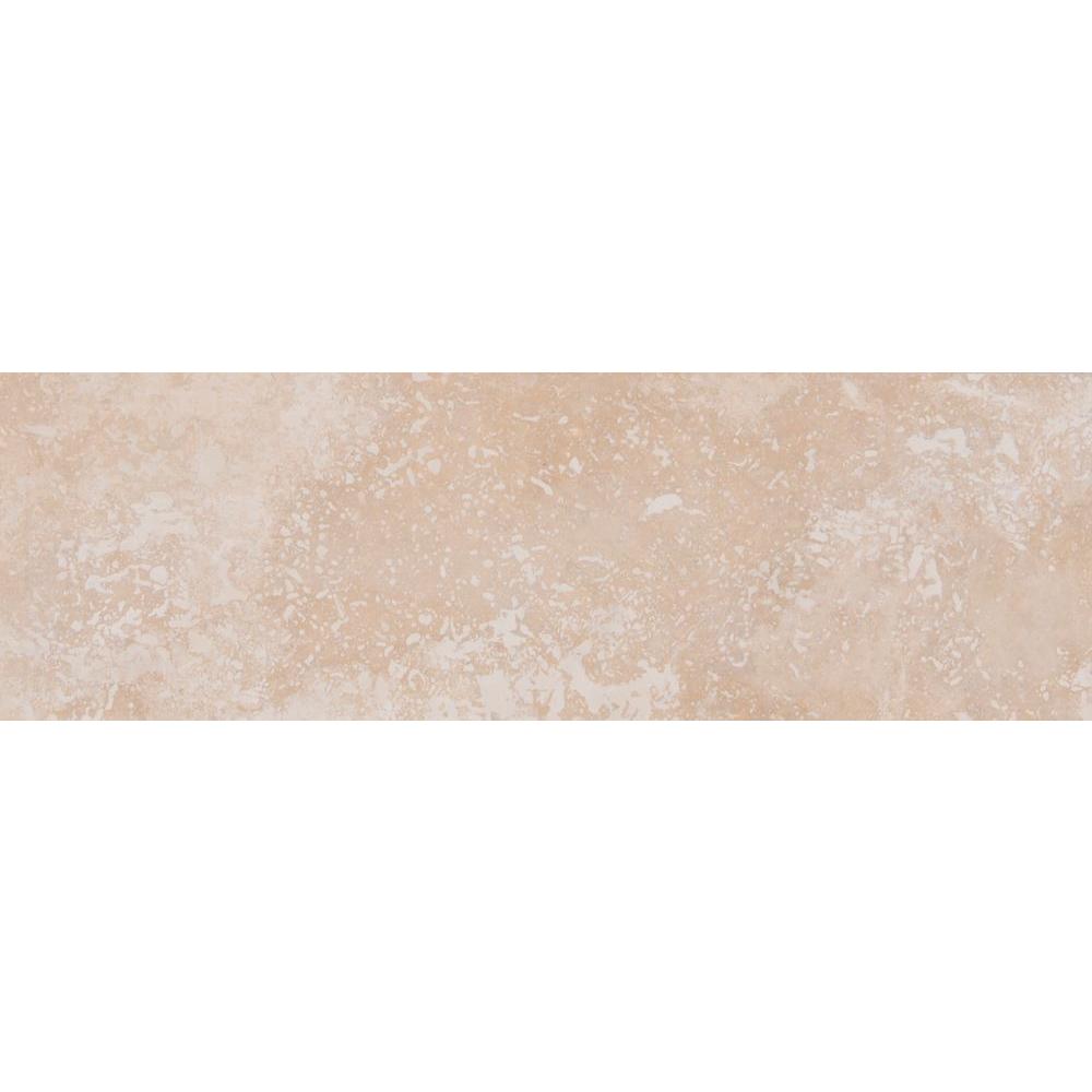 MSI Ivory 3 in. x 6 in. Honed Travertine Floor and Wall Tile (1 sq. ft ...
