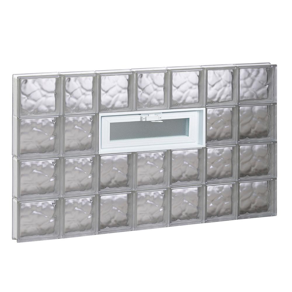 Clearly Secure 44 25 In X 31 In X 3 125 In Frameless Wave Pattern 