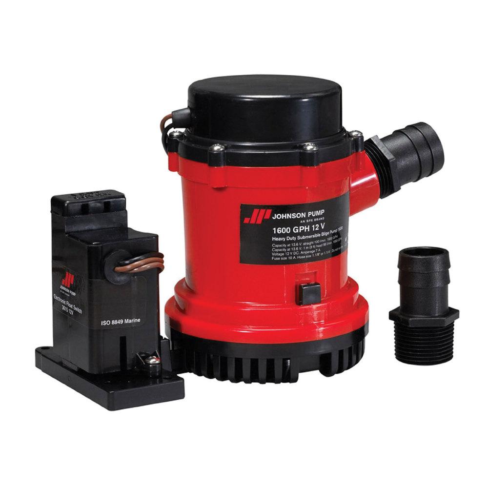 Johnson Pump 24-Volt 1600 Auto Pump with Ultimate Switch-01674-002 ...