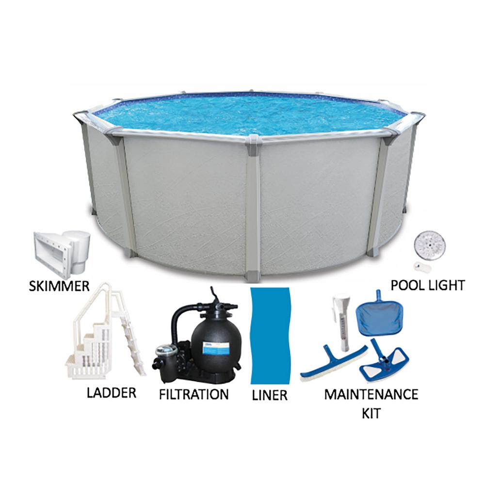 Round-27 ft. - Hard Sided Pools - Above Ground Pools - The Home Depot