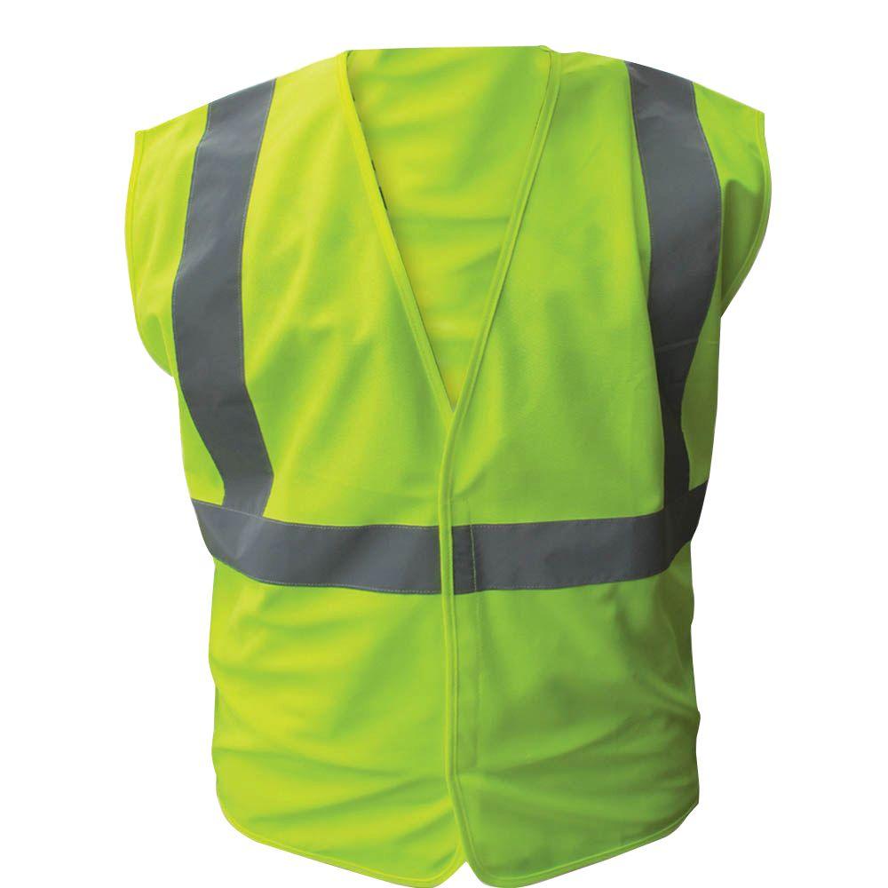 3M High-Visibility Yellow Polyester Reflective Class 2 Construction ...