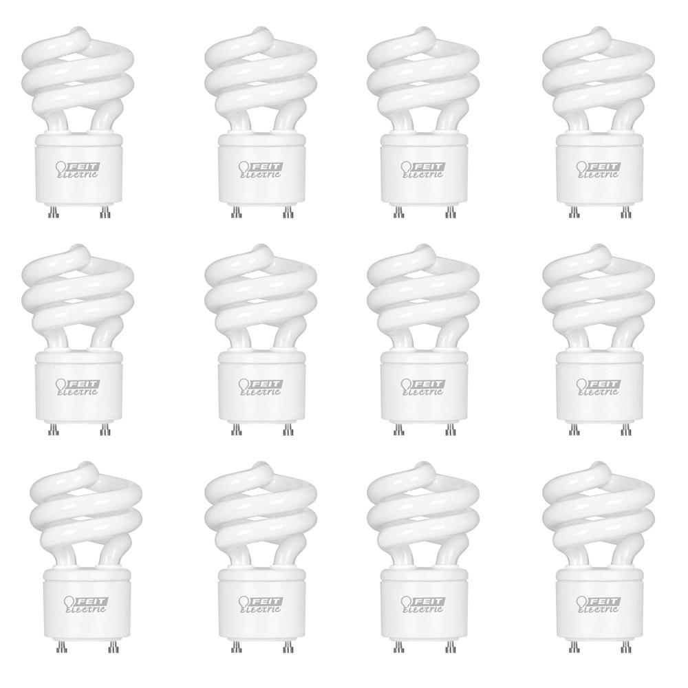 Feit Electric 60-Watt Equivalent A19 Spiral GU24 CFL Light Bulb Cool ... Feit Electric 60-Watt Equivalent A19 Spiral GU24 CFL Light Bulb Cool ...