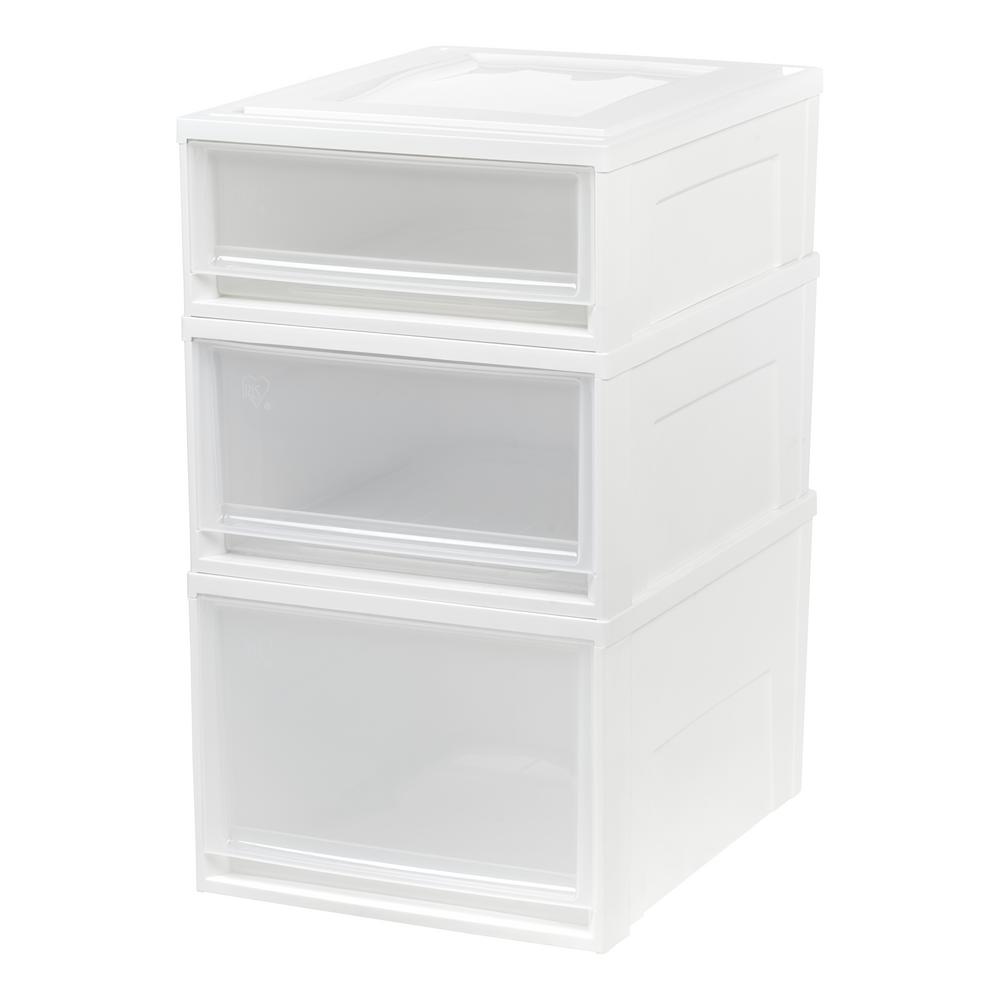 Iris 16 13 In X 28 06 In Stacking Storage Drawer 591051 The Home Depot