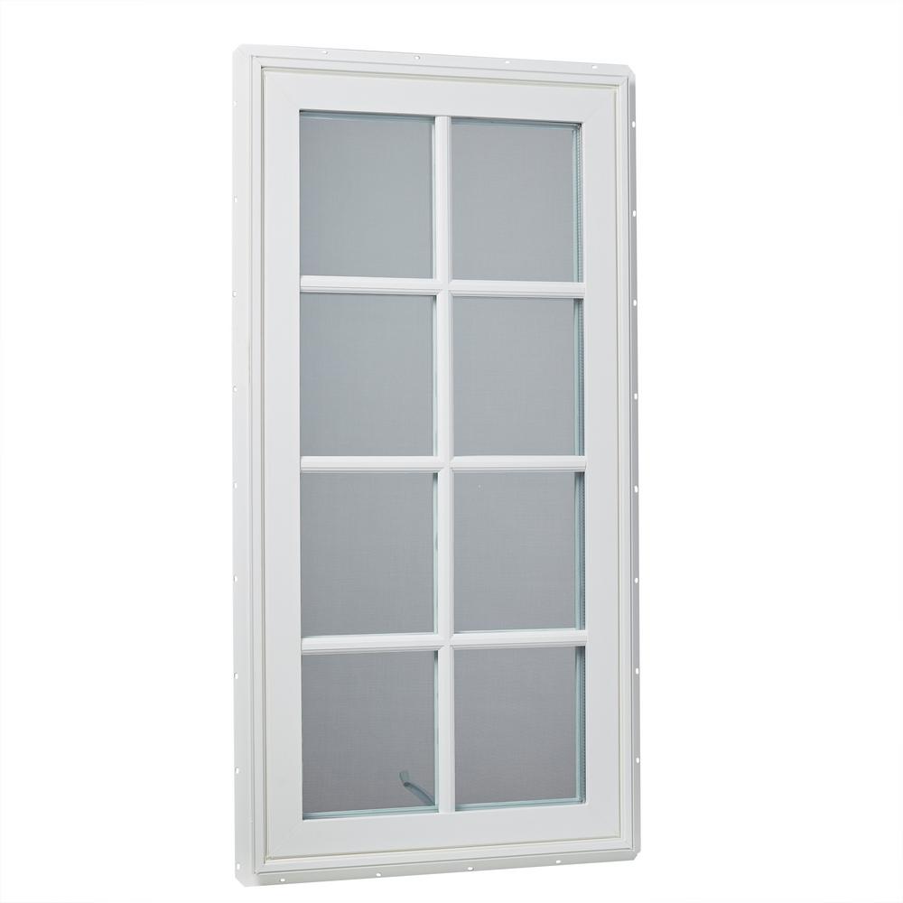 TAFCO WINDOWS 24 In X 48 In Left Hand Vinyl Casement Window With TAFCO WINDOWS 24 In X 48 In Left Hand Vinyl Casement Window With