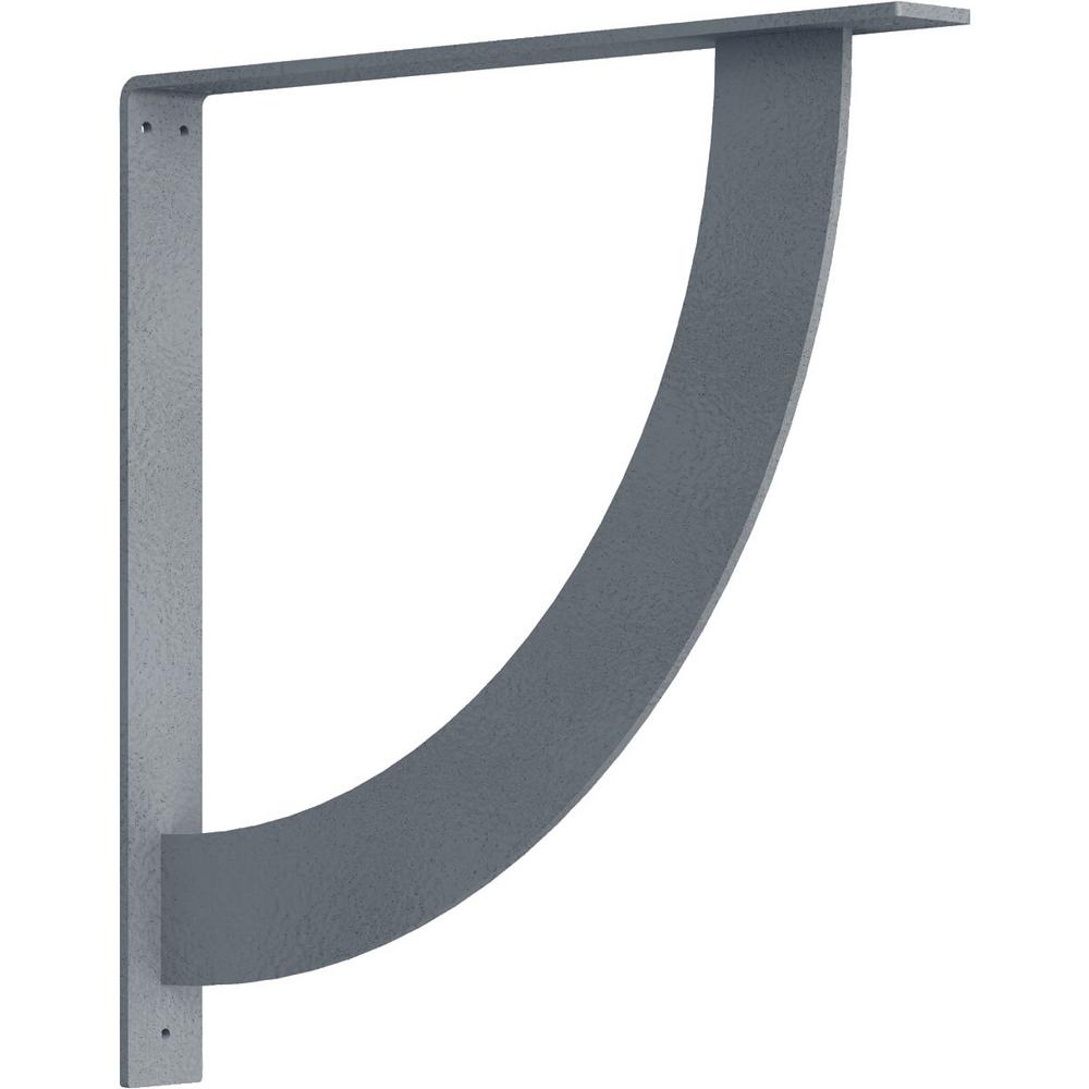 Ekena Millwork 2 in. x 20 in. x 20 in. Steel Hammered Silver Bulwark ...