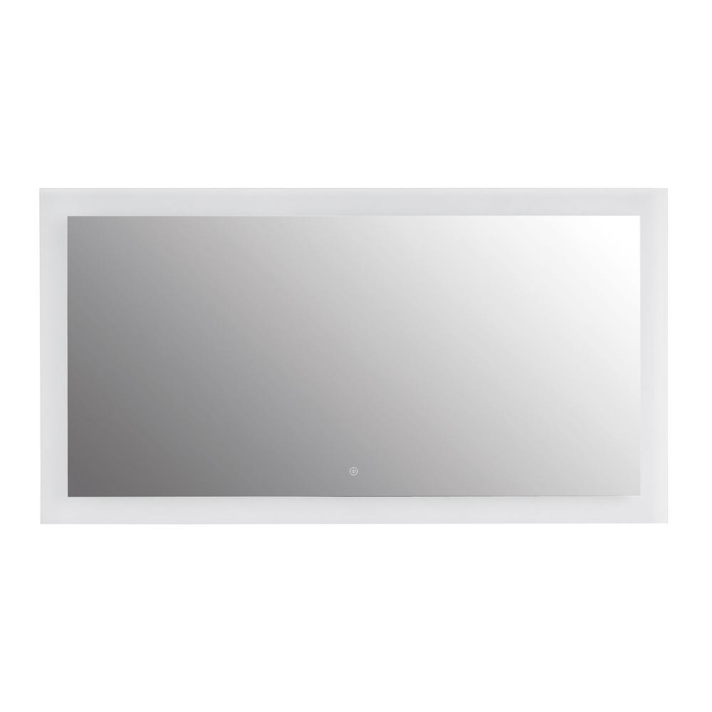 matrix decor 57 in. x 30 in. Frameless Single Wall Mounted Bathroom ...