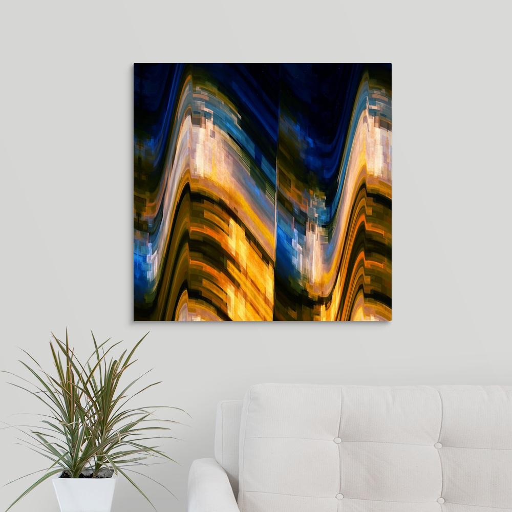 GreatBigCanvas 24 in. x 24 in. "Monsters Night Out" by Bill Bell Canvas ...