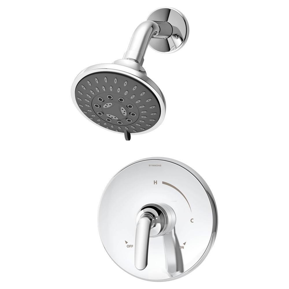 Symmons Elm 1-Handle 3-Spray Shower Faucet System in Chrome (Valve ...