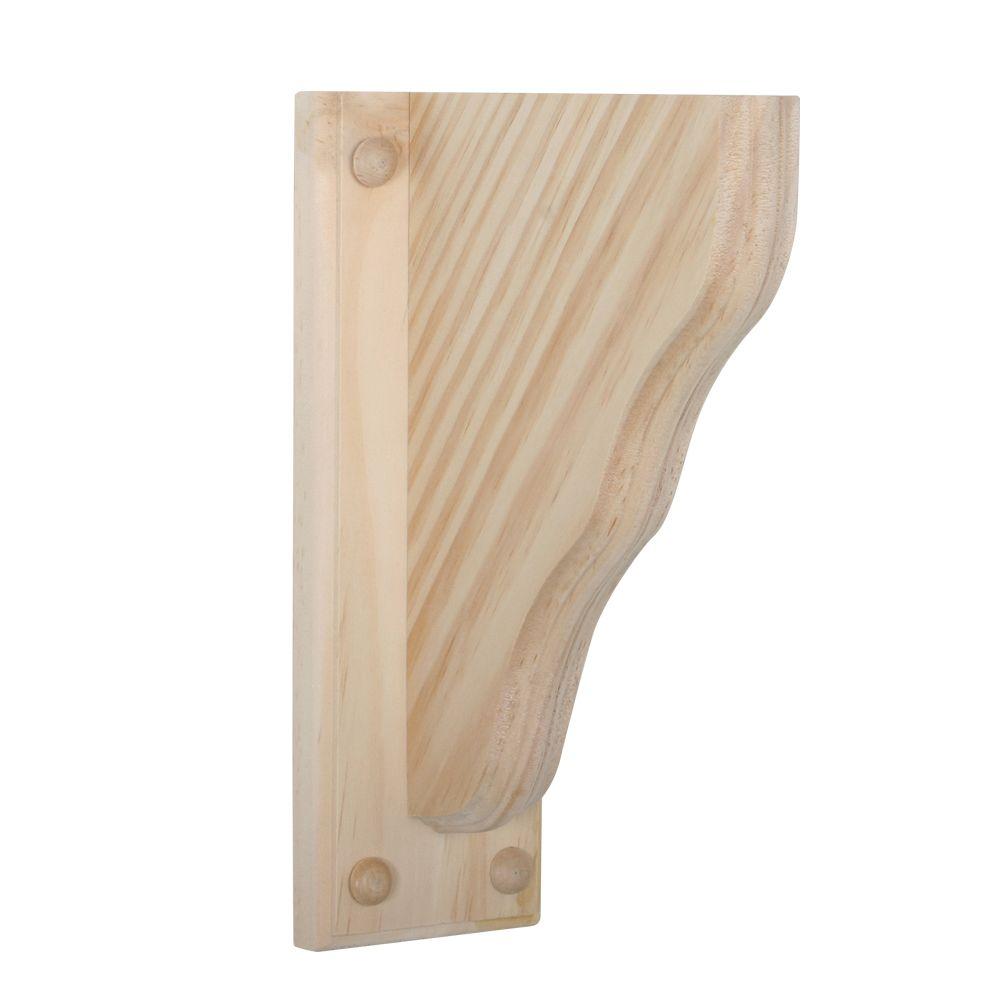7-1/2 in. D x 10-1/4 in. L Natural Bracket-HDUSCB - The Home Depot