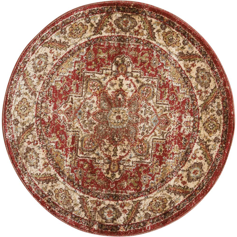 Nourison Delano Brick 3 ft. Round Area Rug-370914 - The Home Depot