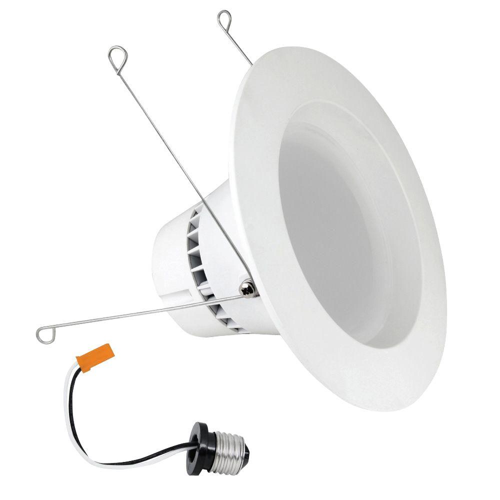 Feit Electric 5 In And 6 In White BR30 Trim Recessed Retrofit