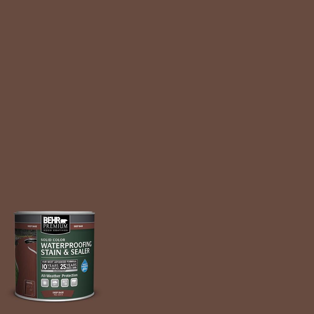 BEHR Premium 8 oz. #SC-117 Russet Solid Color Waterproofing Exterior ...