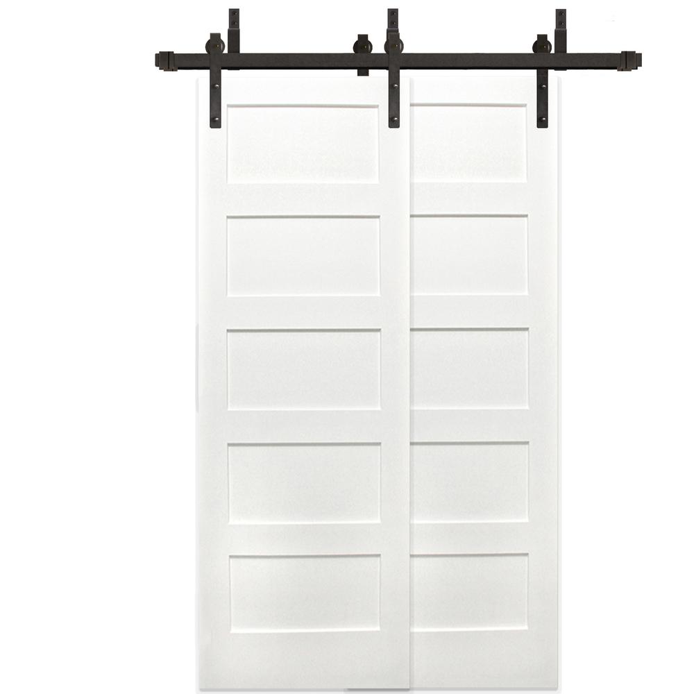 Double Slide Barn Doors Interior Closet Doors The Home Depot