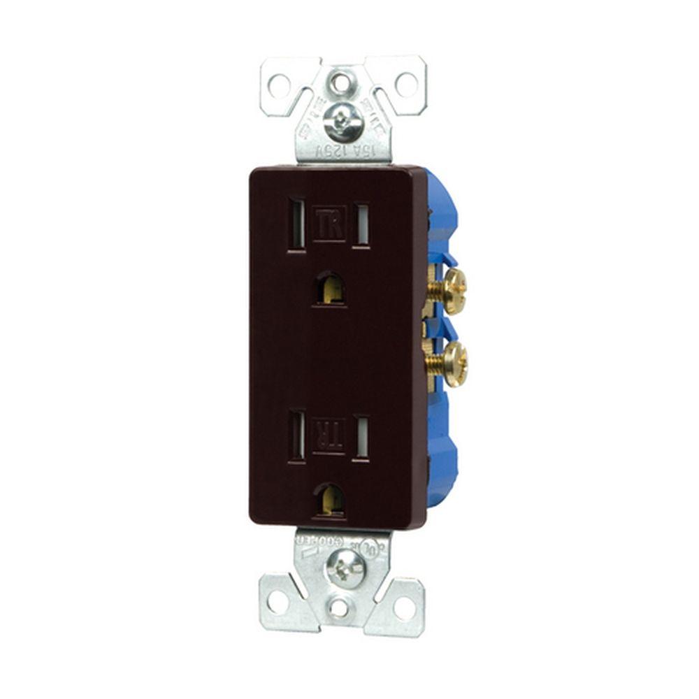 Brown - Electrical Outlets & Receptacles - Wiring Devices & Light ...