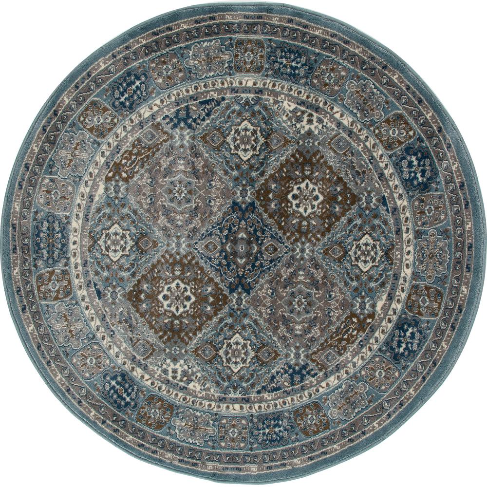 Katharina Blue 8 ft. x 8 ft. Round Area Rug-RZBD04A-808R - The Home Depot