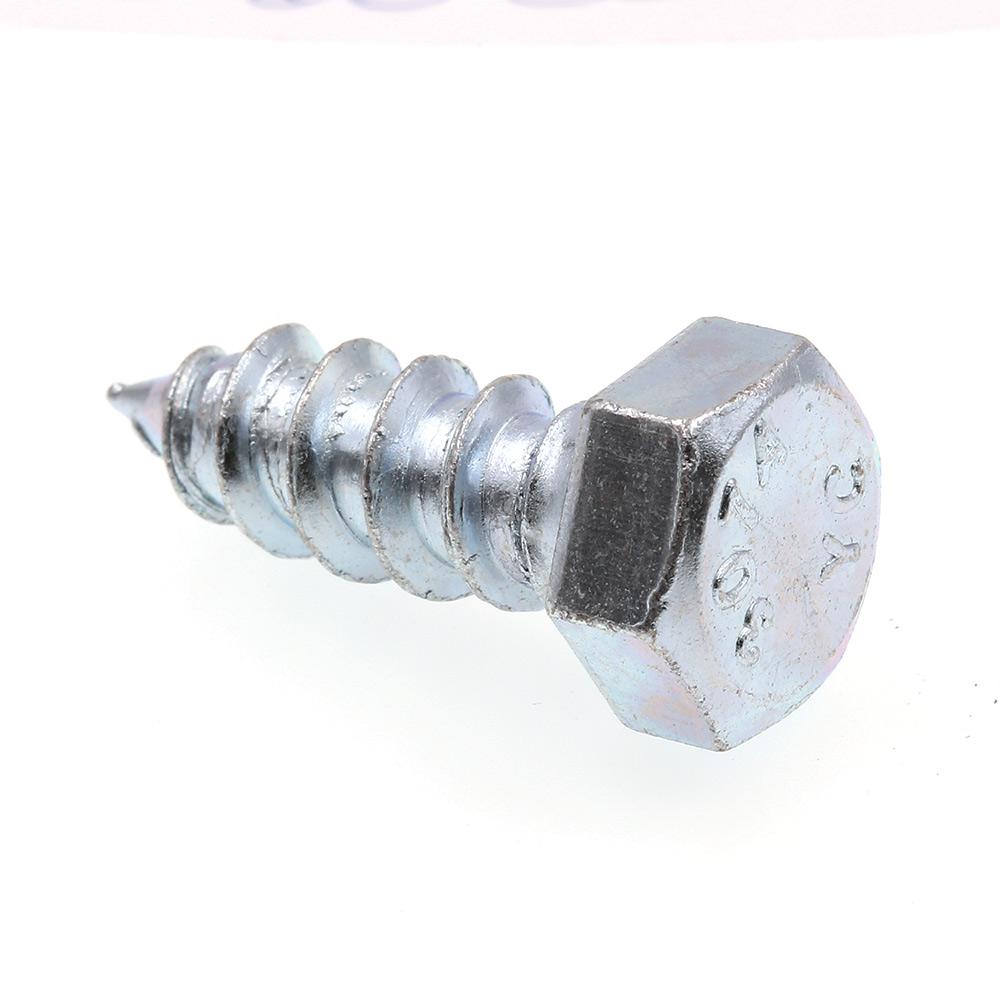 Prime-Line 3/8 in. x 1 in. A307 Grade A Zinc Plated Steel Hex Lag ...