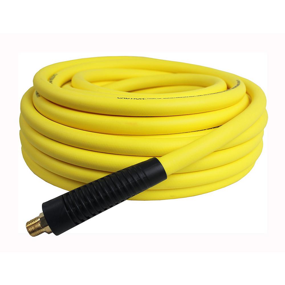MaxxHaul Hybrid Polymer Air Hose, 3/8 in. x 50 ft. Air Hose All Weather ...