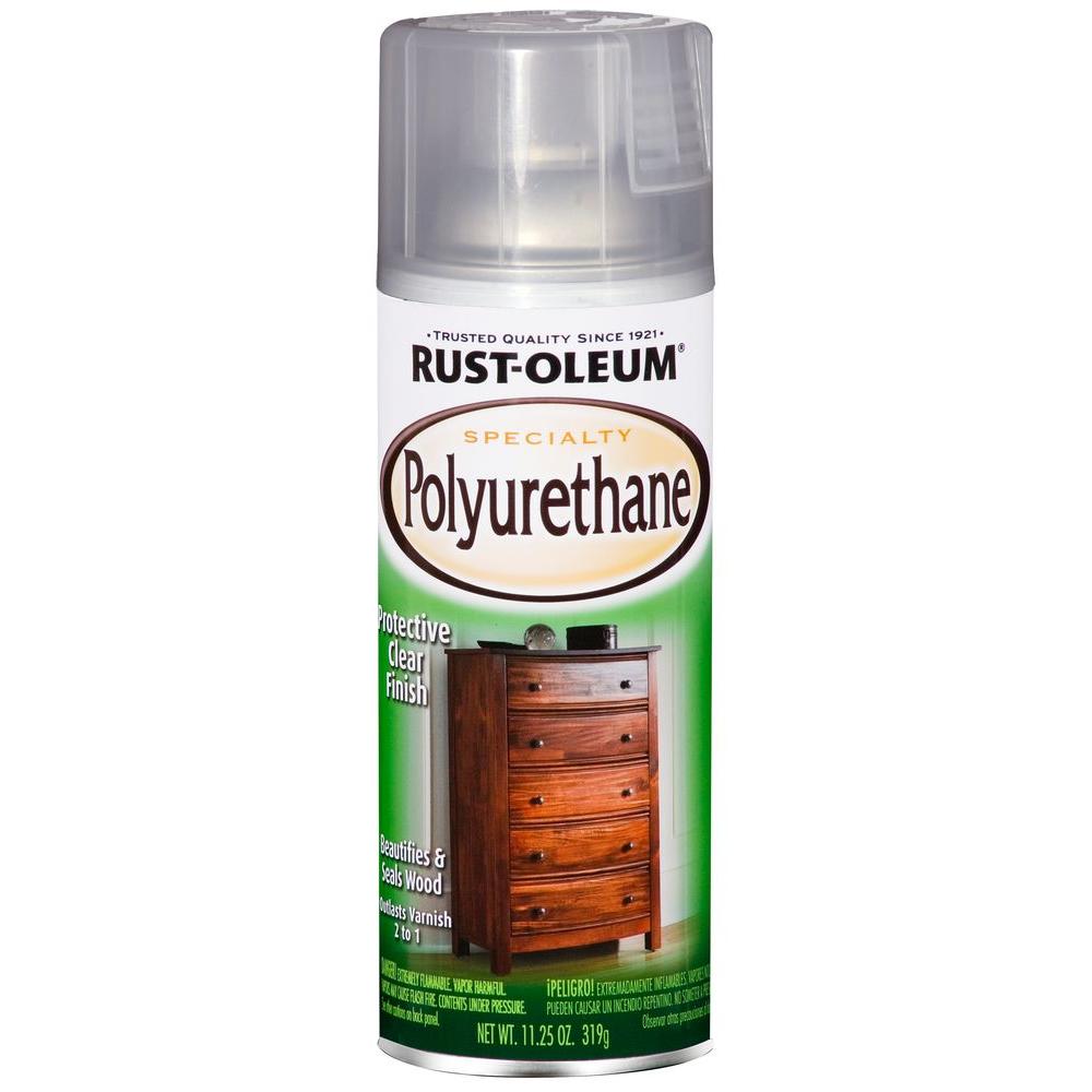 Rust Oleum Specialty 11 25 Oz Gloss Clear Polyurethane Spray 6 Pack Rust Oleum Specialty 11 25 Oz Gloss Clear Polyurethane Spray 6 Pack
