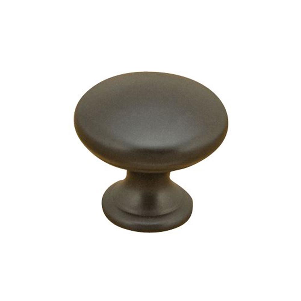 Unbranded 1-1/4 in. Oil Rubbed Bronze Eden Mushroom Cabinet Knob-50 ...
