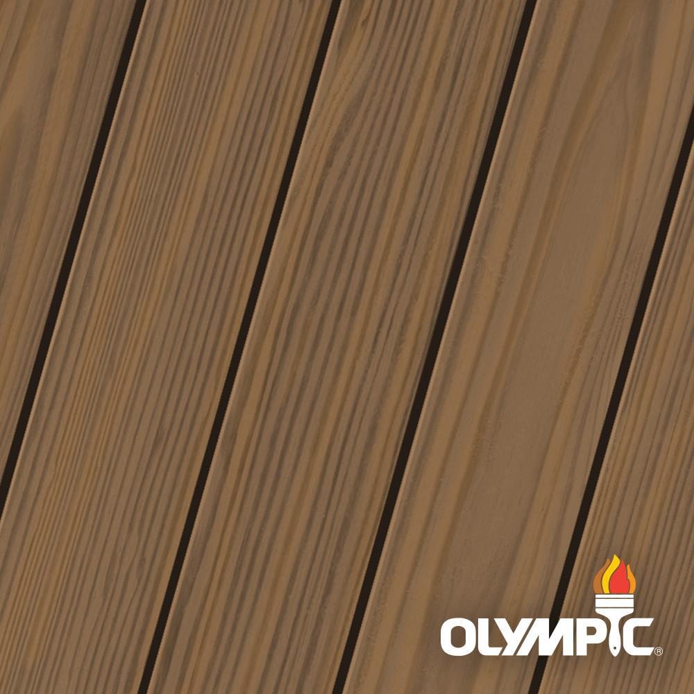 Olympic Maximum 1-qt. Teak Semi-Transparent Advanced Exterior Stain and ...