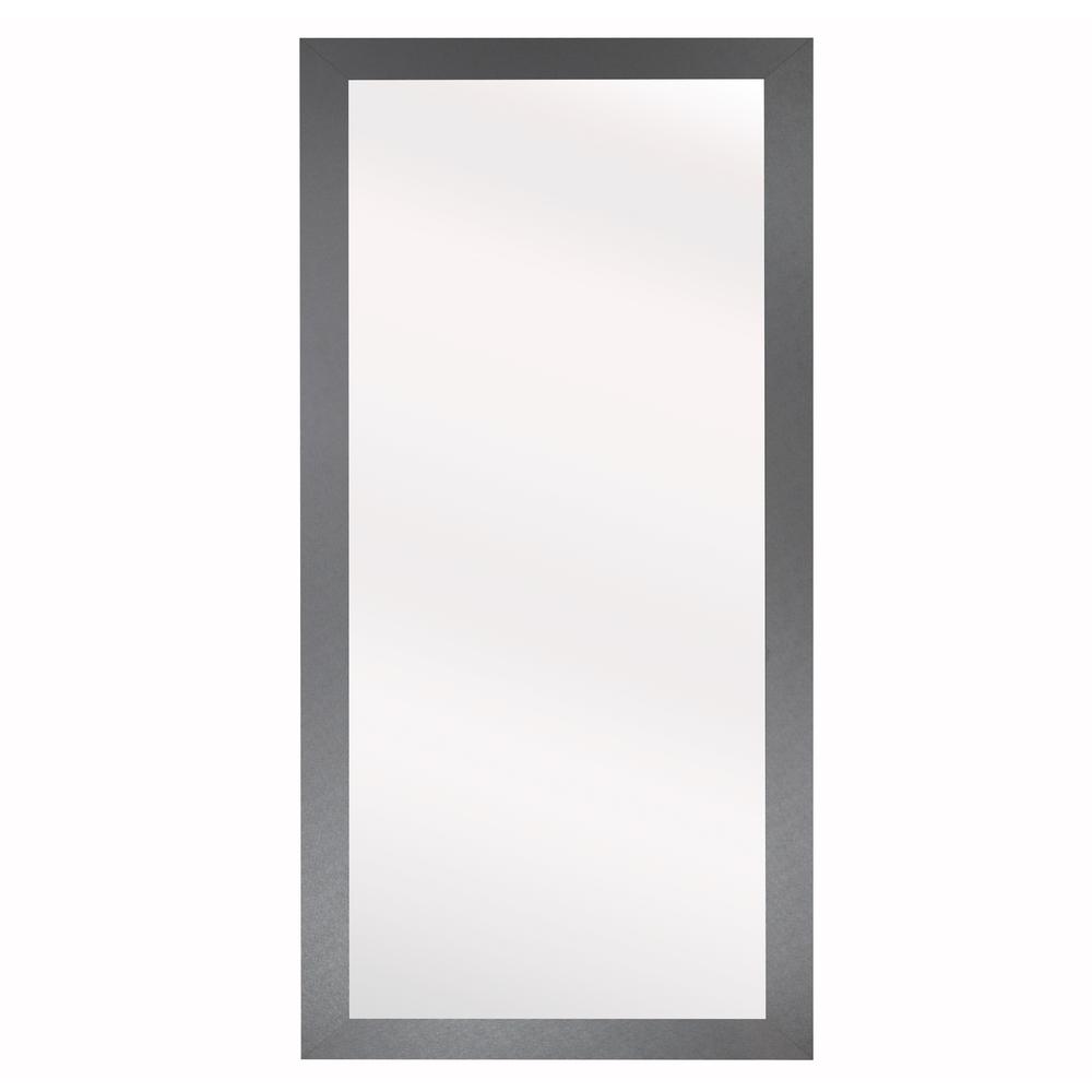 Unbranded Large Rectangle Jaded Platinum Modern Mirror (55 in. H x 32 ...