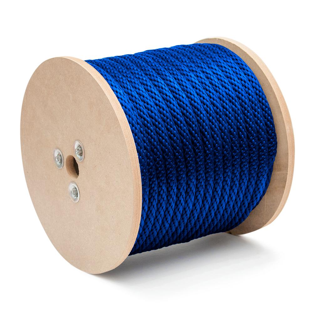 T.W. Evans Cordage 3/8 in. x 300 ft. Solid Braid Multi-Filament ...