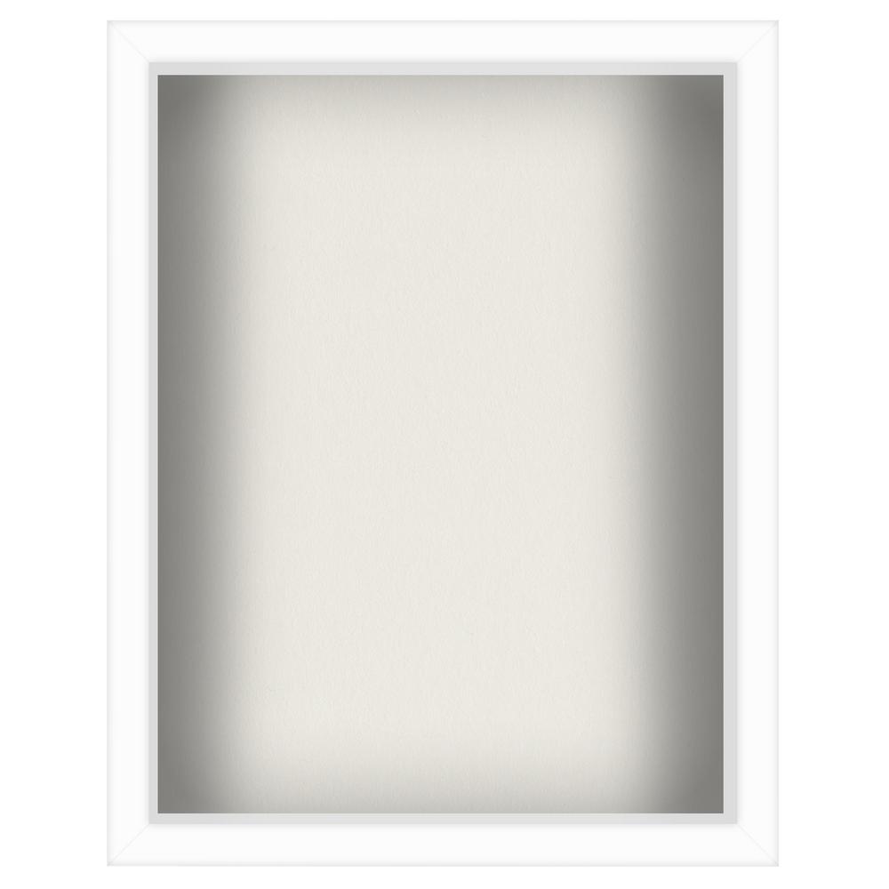 Americanflat 11 in. x 14 in. Shadow Box Frame in White for Wall and ...