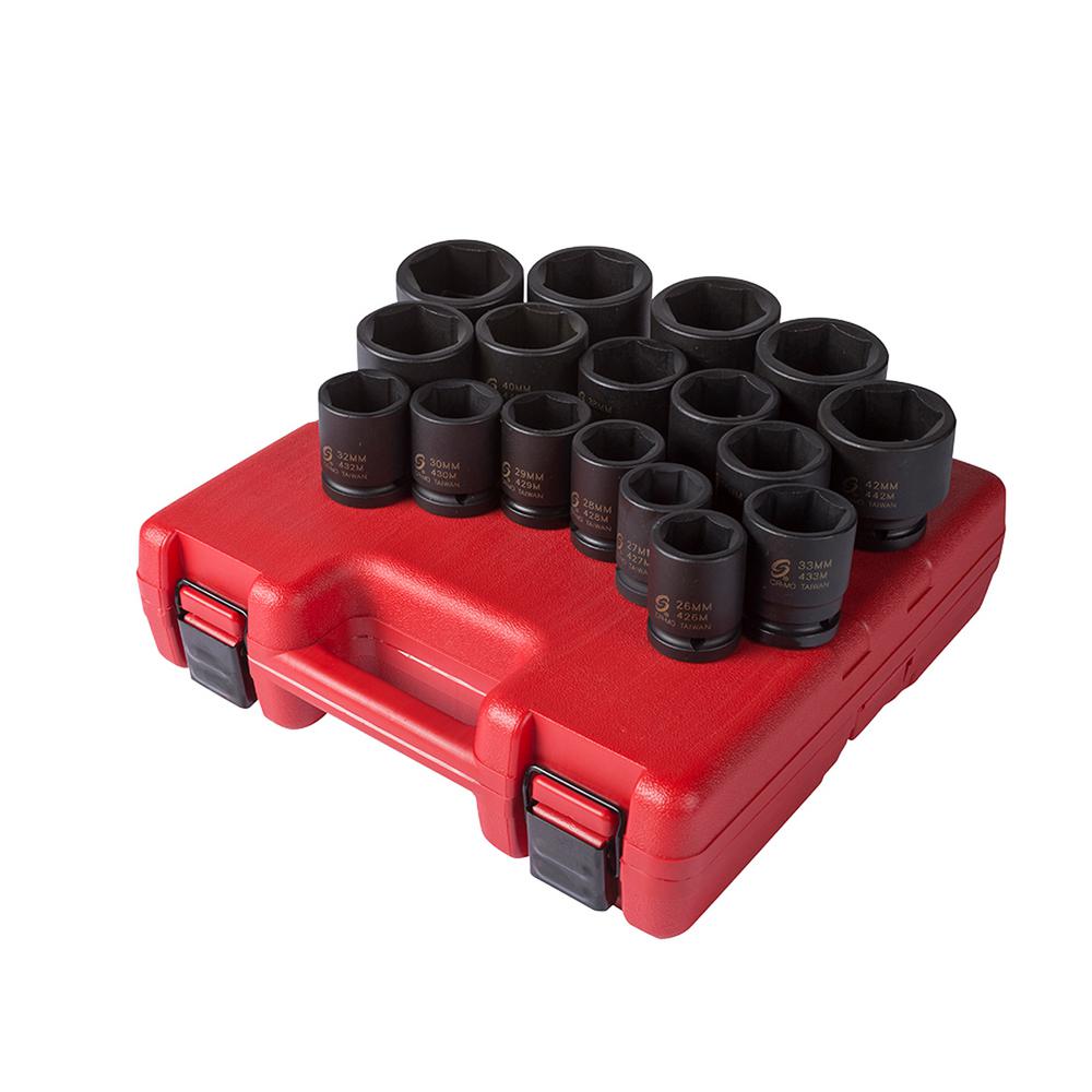Sunex 3 4 In Drive Heavy Duty Metric Impact Socket Set 17 Piece 4684 Sunex 3 4 In Drive Heavy Duty Metric Impact Socket Set 17 Piece 4684