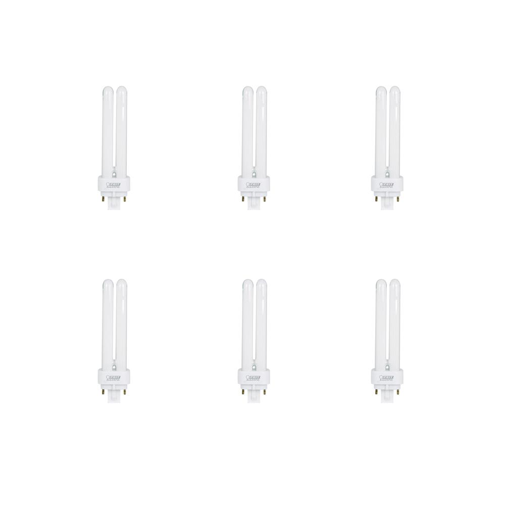 Feit Electric 13W Equiv PL CFLNI Quad Tube 4-Pin Plug-in G24Q-1 Base ...
