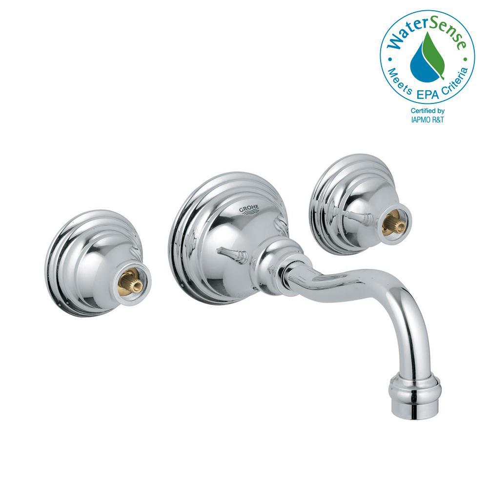 American Standard Exposed Yoke Wall Mount 2-Handle Utility Faucet in ...