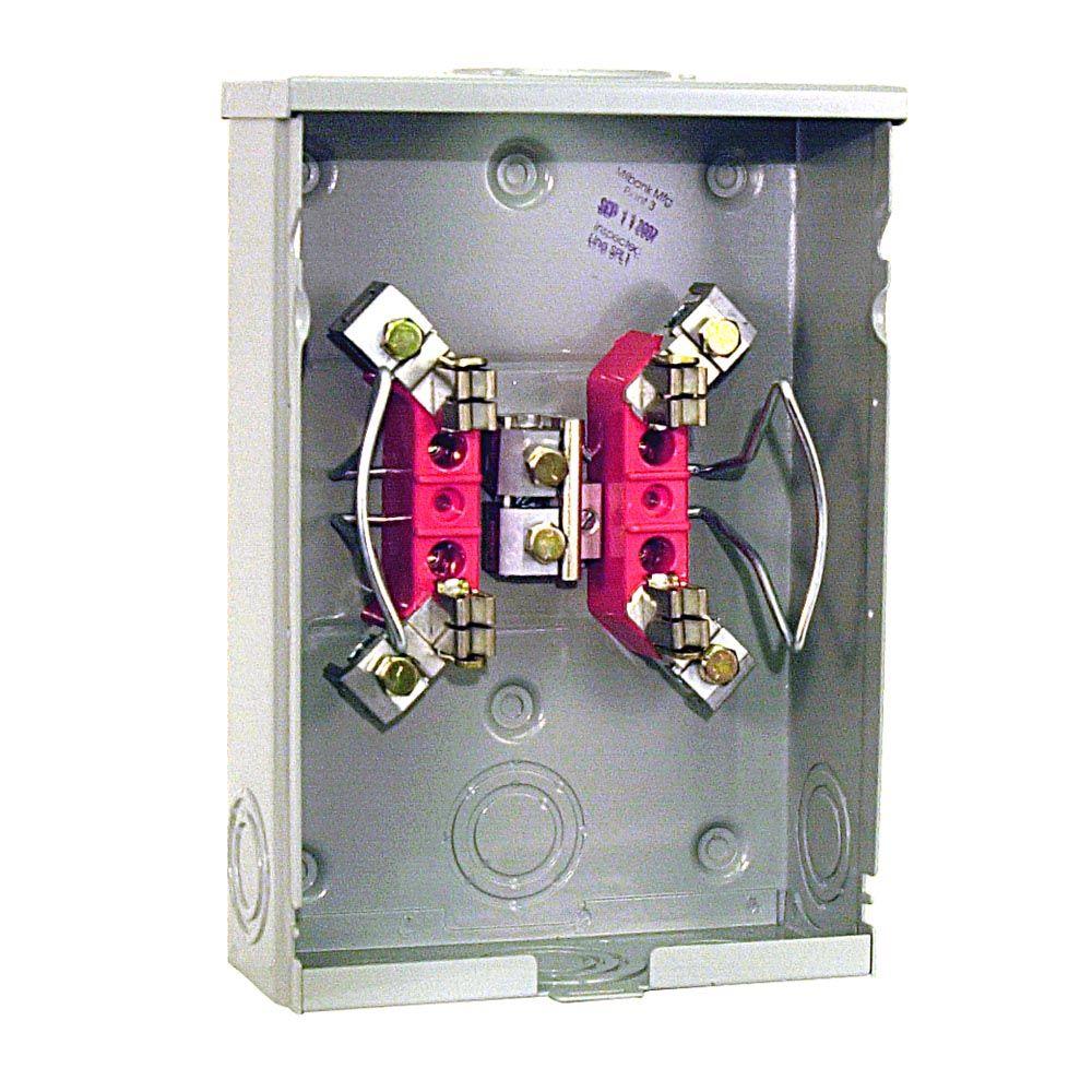 Milbank 125 Amp 4 Terminal Ringless Overhead/Underground Meter Socket ...