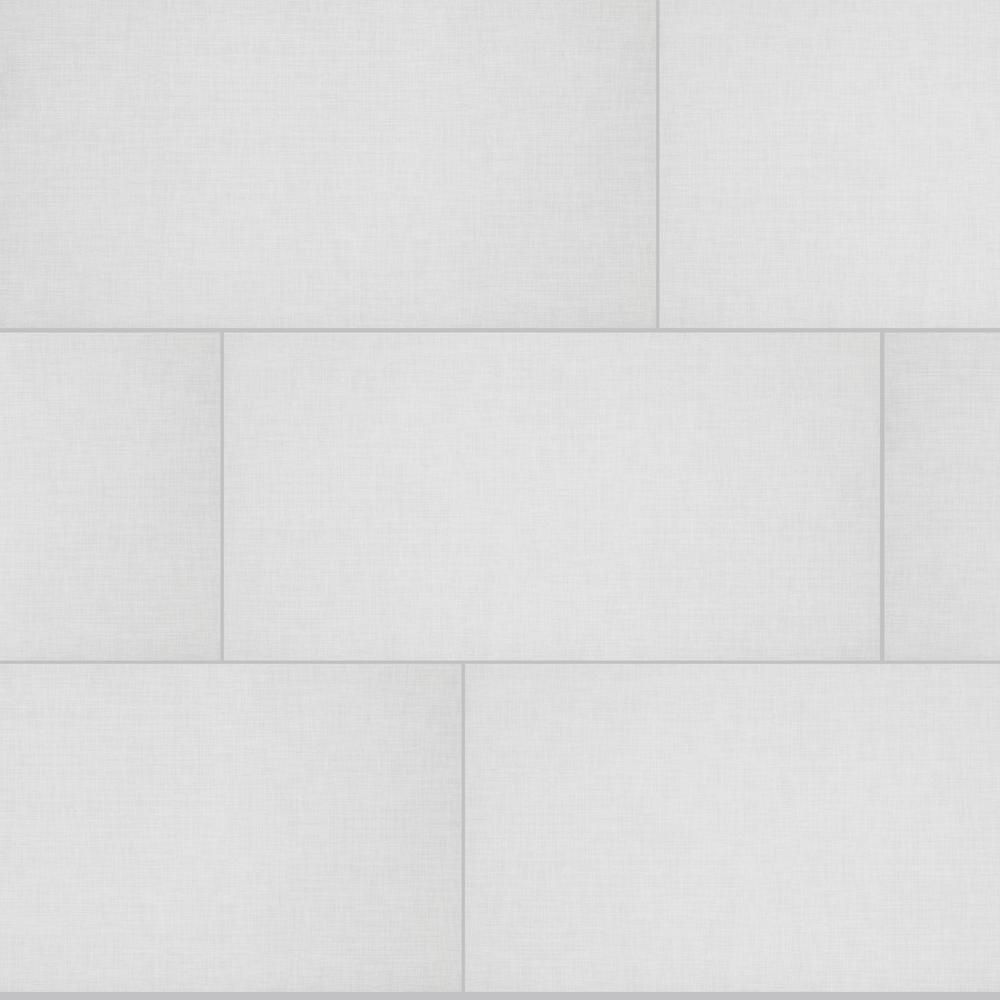 Florida Tile Home Collection Royal Linen White 12 in. x 24 in ...